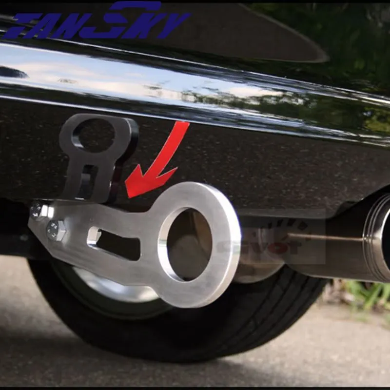 Anodized Universal Rear Tow Hook Billet Aluminum Towing Kit for JDM ...