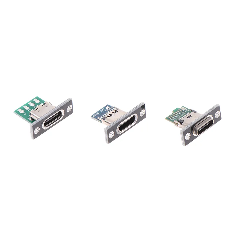USB Type C Female Connector 2-Pin and 4-Pin Waterproof Socket Connector ...