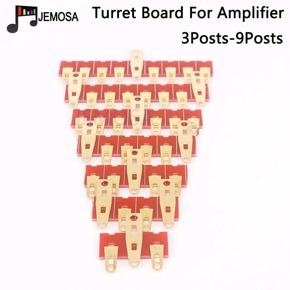 Gold-Plated 3-9 Posts Turret Board: DIY Audio Strip Terminal Lug Board ...