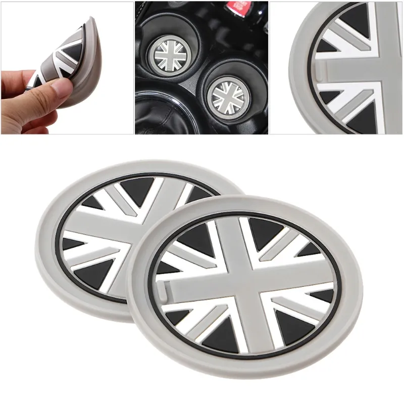 7mm Silica Gel Car Cup Anti-slip Pad Mat for BMW Mini Cooper 2011 2012 ...