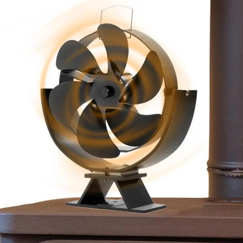 Fireplace Stove Fan - Heat Powered Eco Fan for Wood Burning Stoves ...