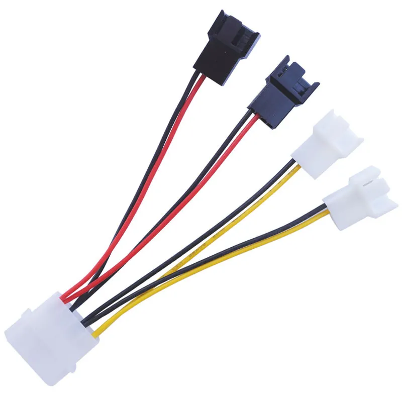Molex To 3 Pin Fan Adapter 4 Pin Molex To 3 Pin Fan Power Cable ...