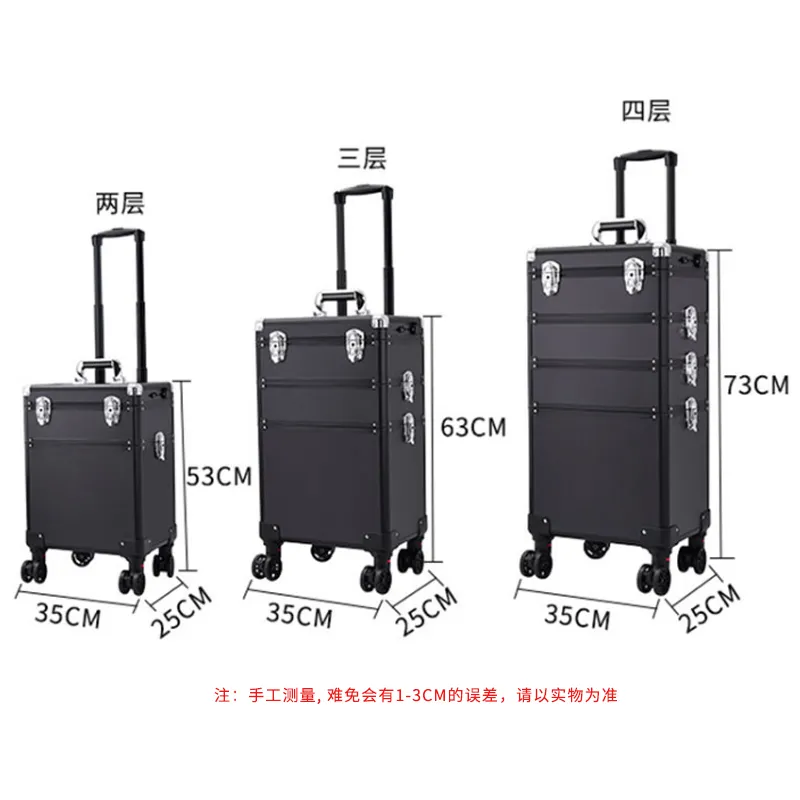 DHgate.com:Luxury Barber Suitcase: Black Aluminum Case with LED Lights ...