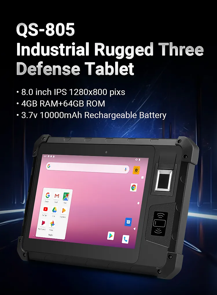 DHgate.com:Rugged 8-inch Android Tablet with Fingerprint, UHF RFID ...