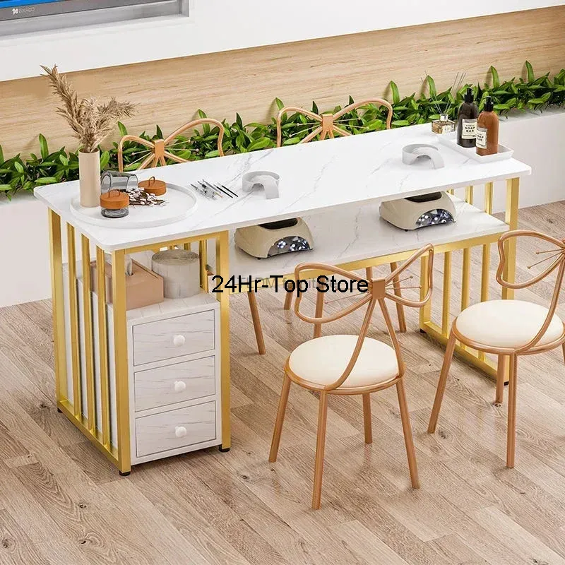 Simple Manicure Table Set: Nordic Style Nail Tables for Professional ...