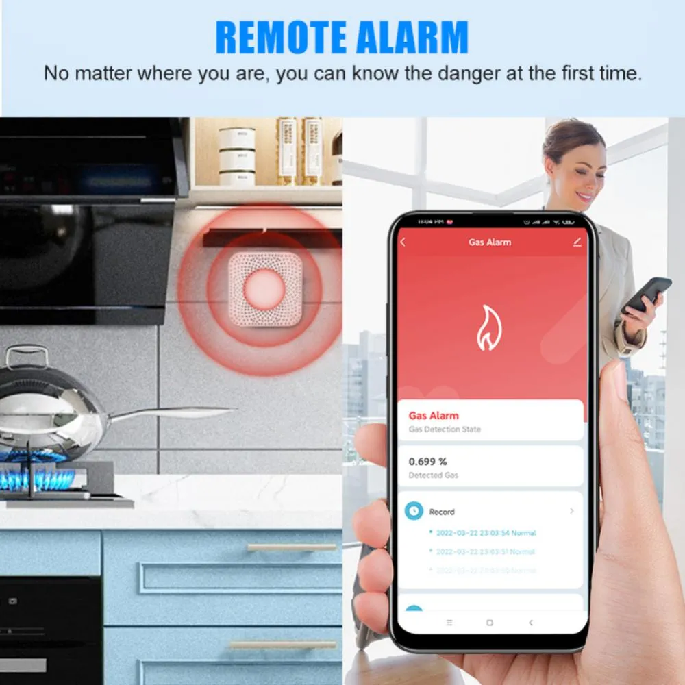 DHgate.com:2024Zigbee Smart Gas Detector, Smart Life App Push ...