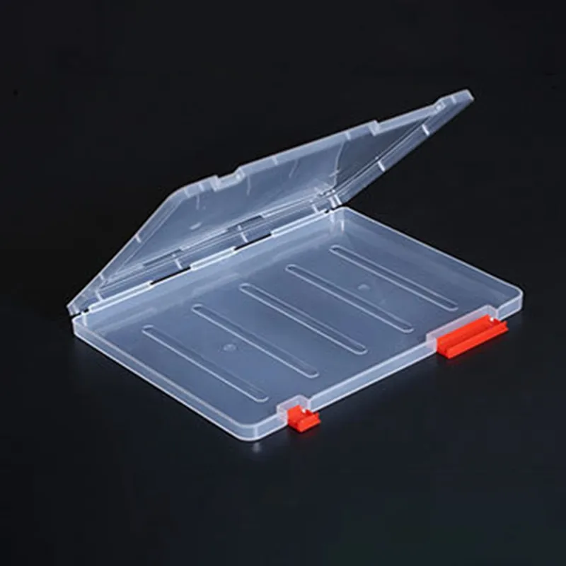 Clear A4 Transparent Plastic Storage Boxes with Lids for Documents ...