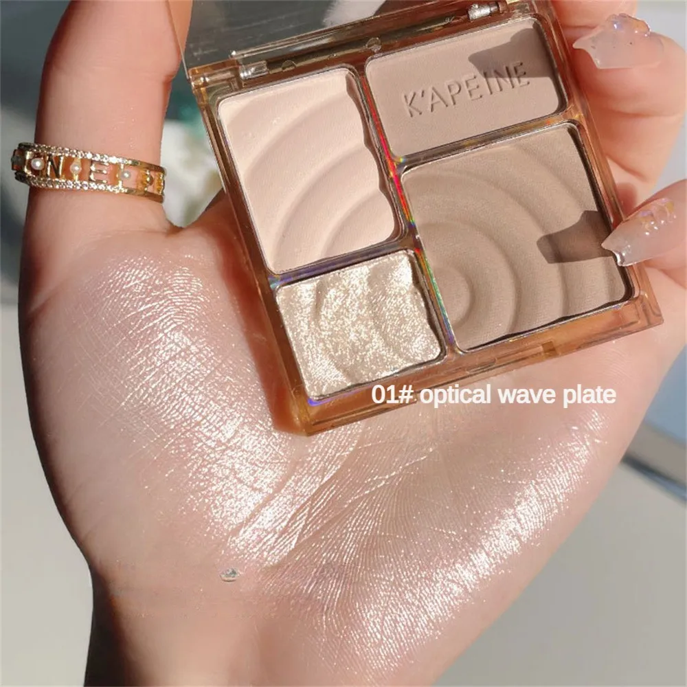 Eyeshadow powders compact with four earth-tone colors in one 3.5 oz ...