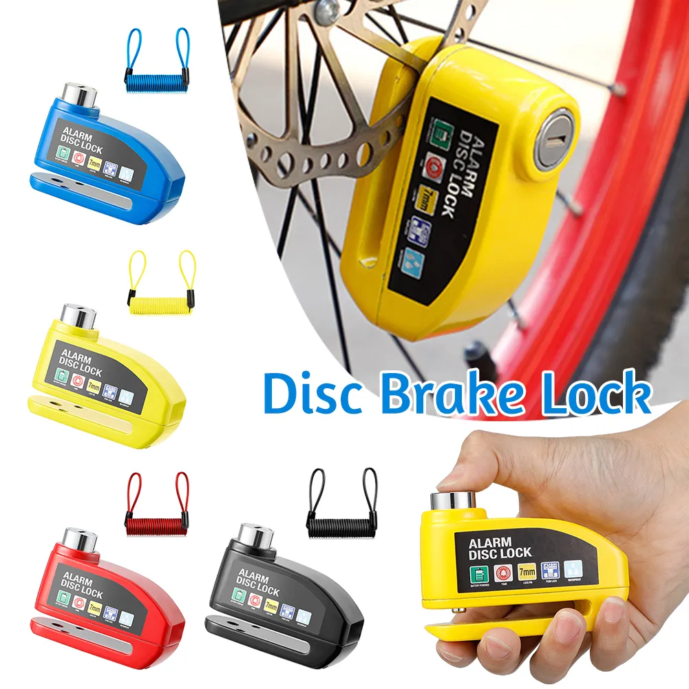 Bike Disc Lock Alarm High-Pitched Anti-Theft Wear-Resistant Security ...