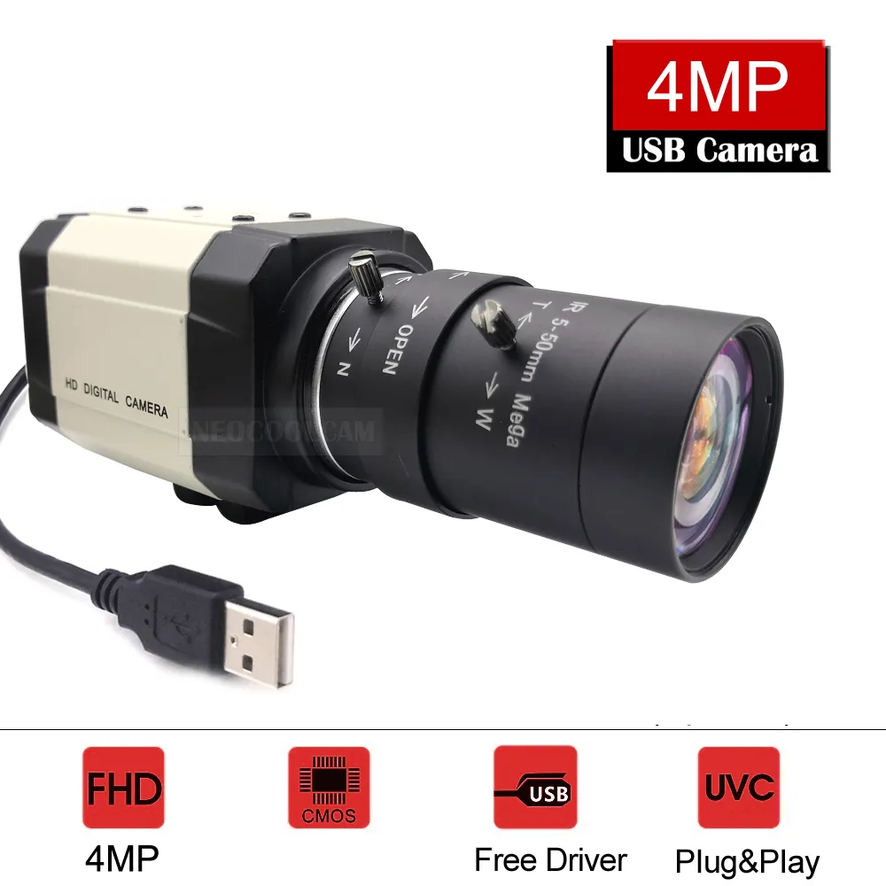 NEOCoolcam HD 2.8-12mm/5-50mm Varifocal Zoom Lens 4MP 30fps 2560x1440 ...