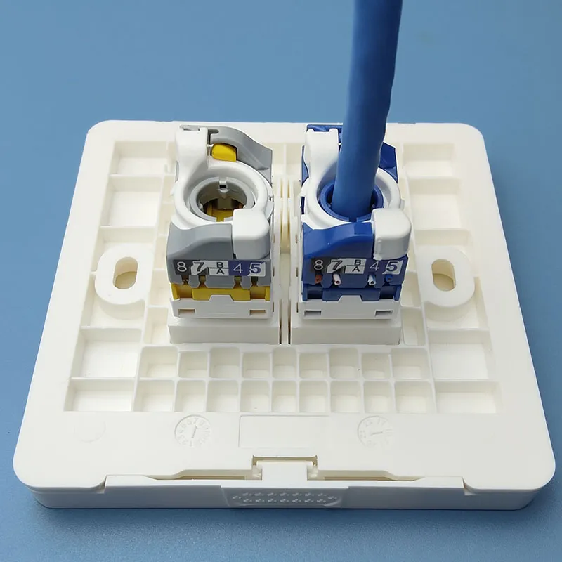 DHgate.com:"Wall-Mount Ethernet Faceplate | 1-Port & 2-Way RJ45 Ports ...