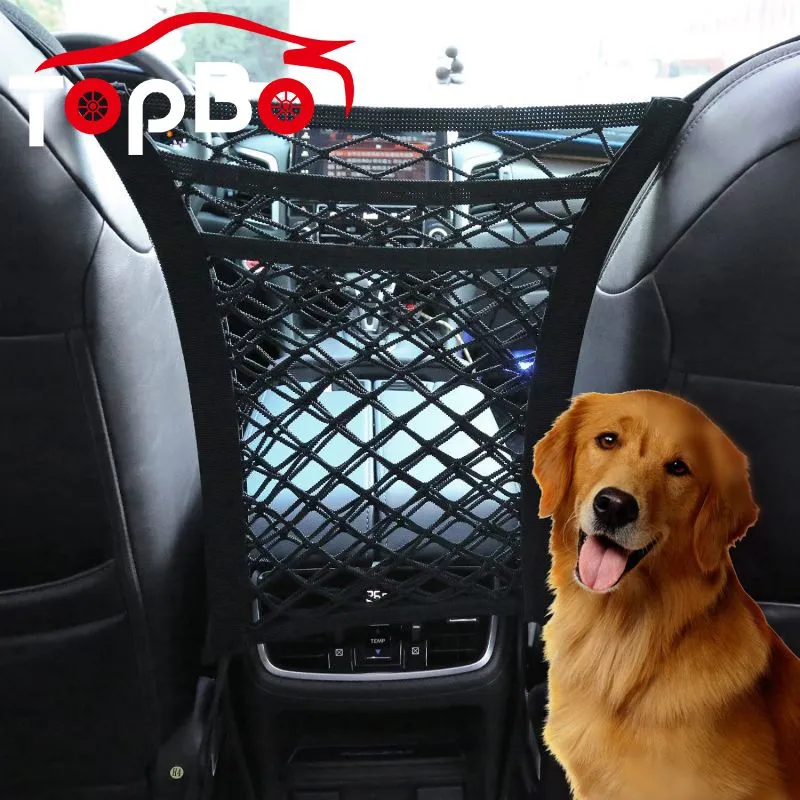 Car Seat Back Elastic Mesh Net Bag Vehicle Seat Back Organizer with ...