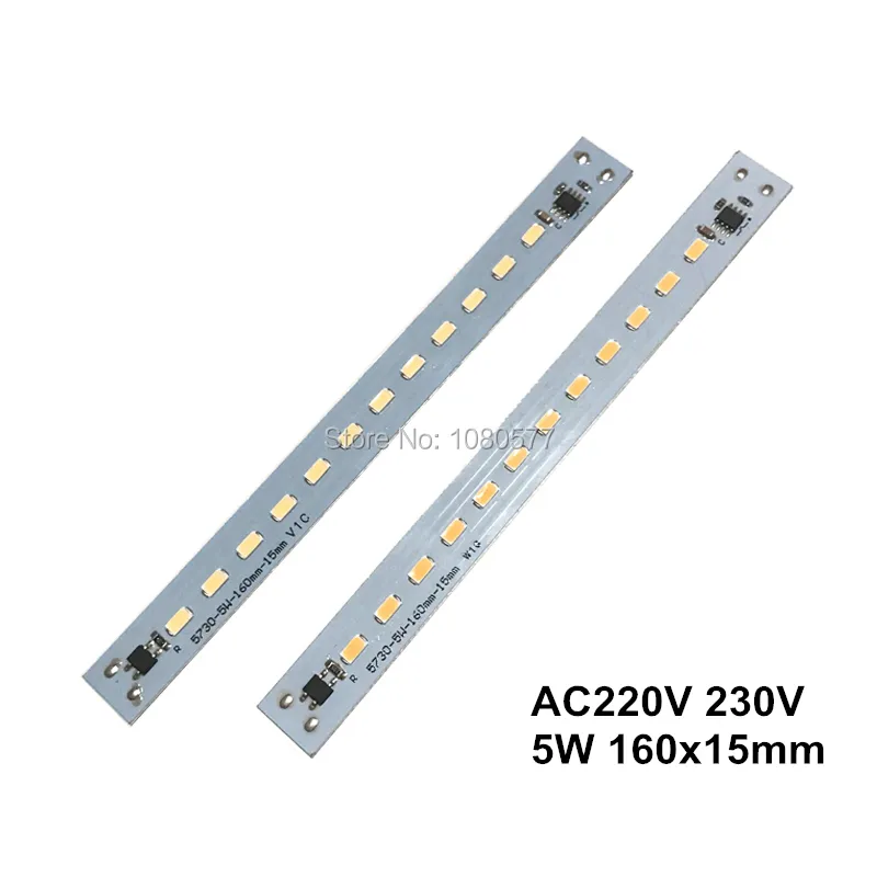 DHgate.com:T5 T8 LED Tube Bar AC 220V 230V Rigid Light Strip PCB 5W 6W ...