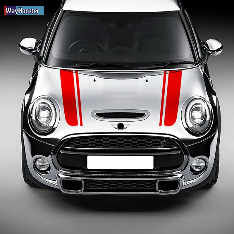Car Hood Sticker Bonnet Stripes Vinyl Decal For MINI Cooper R60 ...