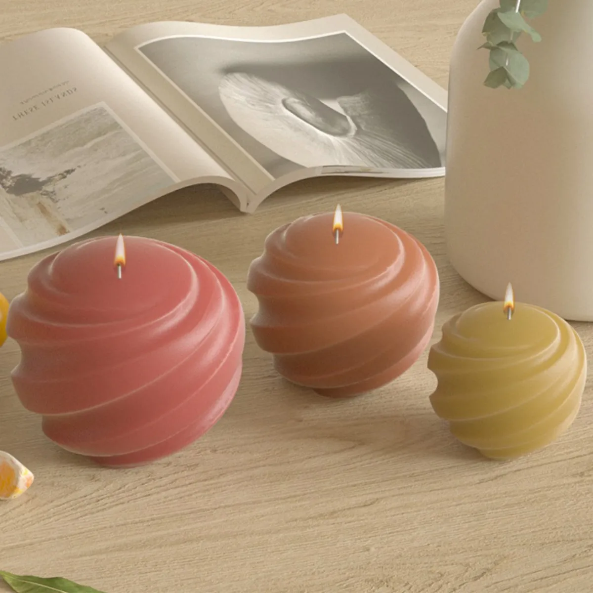 3D Planet Silicone Mold Kit for Candles, Soaps, Chocolates, and Home ...