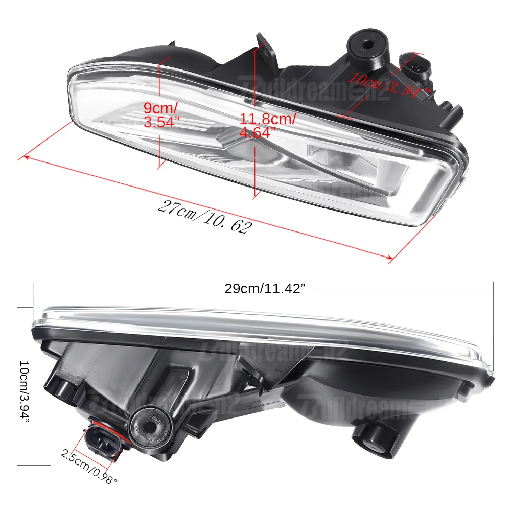 Fog Lamp Lens: 30W 4000LM LED Fog Light Assembly H11 12V for Nissan ...