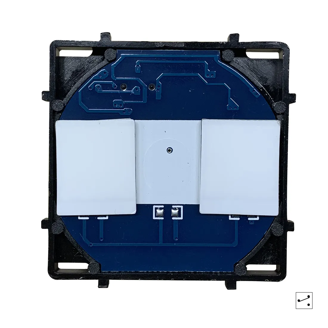 Touch Panel Light Switch, EU Standard 1/2/3 Gang Wall Light Switch with ...