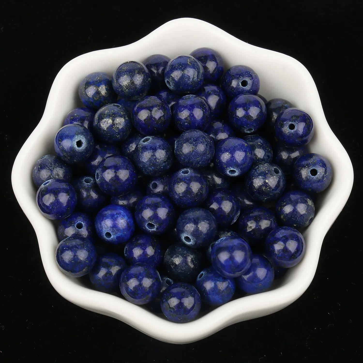 Exquisite Lapis Lazuli Round Gemstone Beads for DIY Jewelry Crafting ...