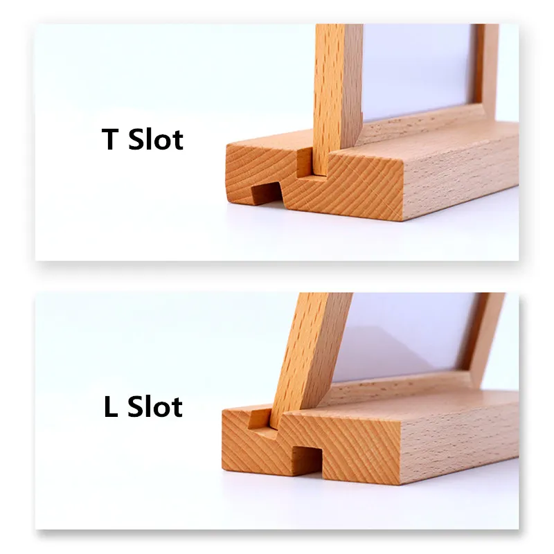 Wholesale Wooden Walnut A6 Table Stand For Menu, Paper Sign Holder ...