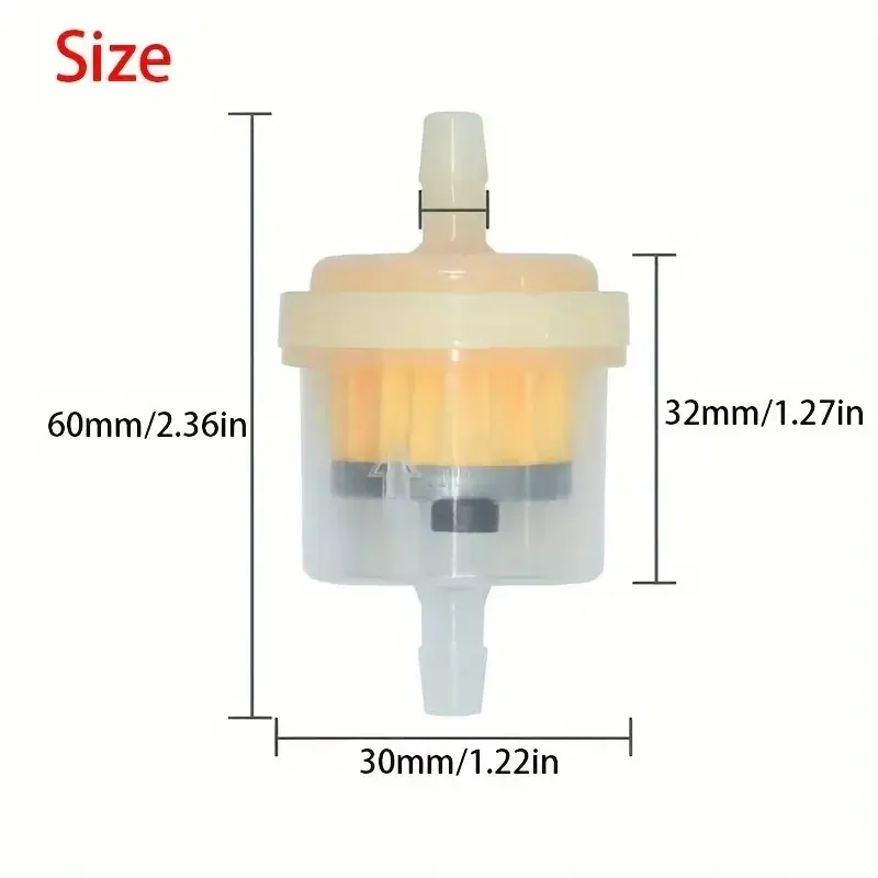 100-Pack Fuel Filters: Universal Gas Oil Filter for Dirt Bikes ...