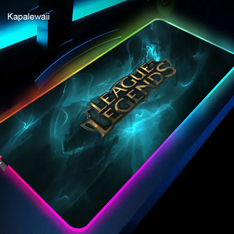 League of Legend RGB Gaming Mouse Pad, Large Cool Mousepad, Keyboard ...