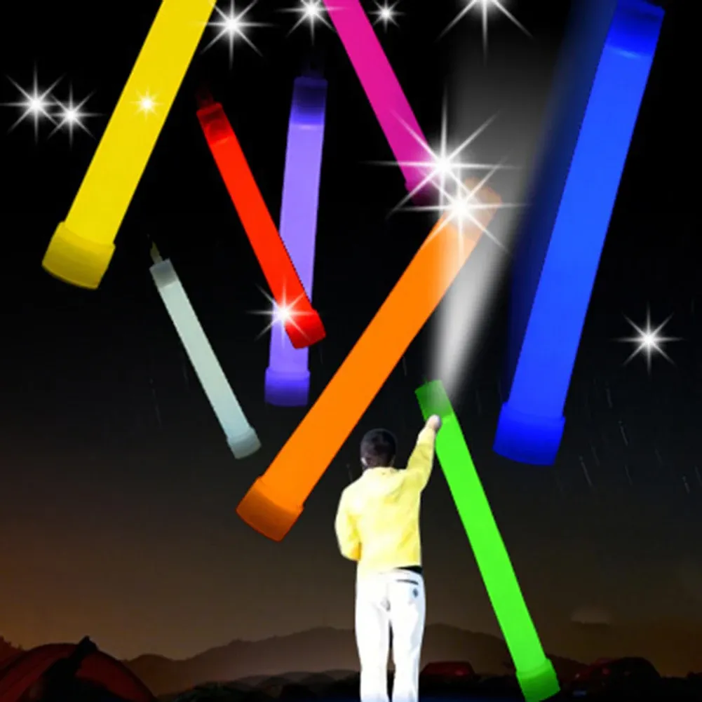 Glow-in-Dark Party Sticks: 6 Fluorescent Waterproof Light Sticks with ...