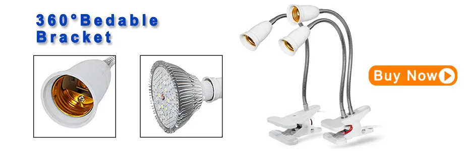 E27/GU10/MR16 Grow Light, 36/54/72 LEDs Full Spectrum LED Grow Lamp for ...
