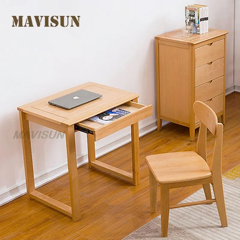 DHgate.com:2024Solid Wood Study Desk and Chair Set for Kids - Ergonomic ...