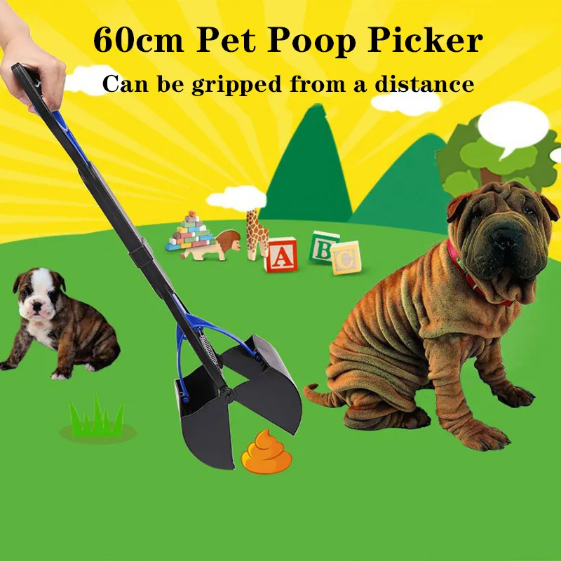 Heavy Duty Pooper Scooper With Long Handle Large Dog Poop Picker ...
