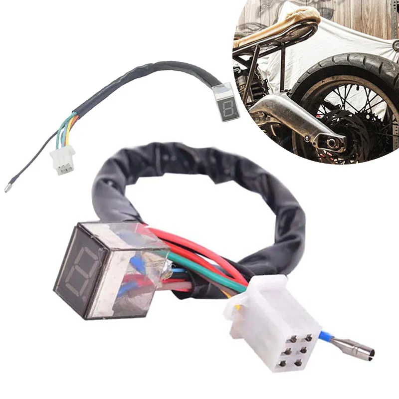 Universal LED Digital Gear Indicator Motorcycle Display with Shift ...