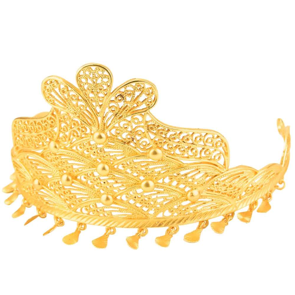 Moroccan Algeria Tiara - Stunning Sequined African Bride Headwear, Gold ...