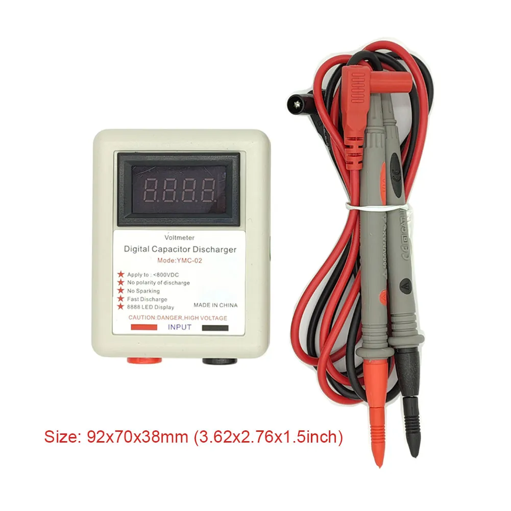 Auto Voltage Tester Digital Capacitor Discharger High Voltage Discharge ...