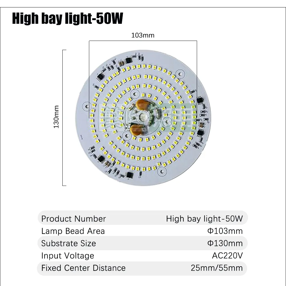 AC220V LED Chip 2835 High Bay Lamp Board 50W 100W 150W 200W Linear ...