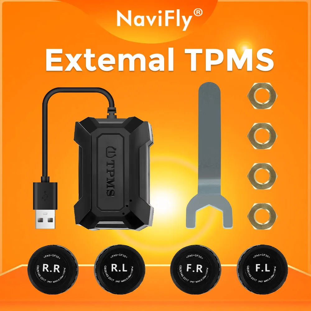 DHgate.com:Navifly TPMS: Smart Car Tire Pressure Monitoring System w/ 4 ...