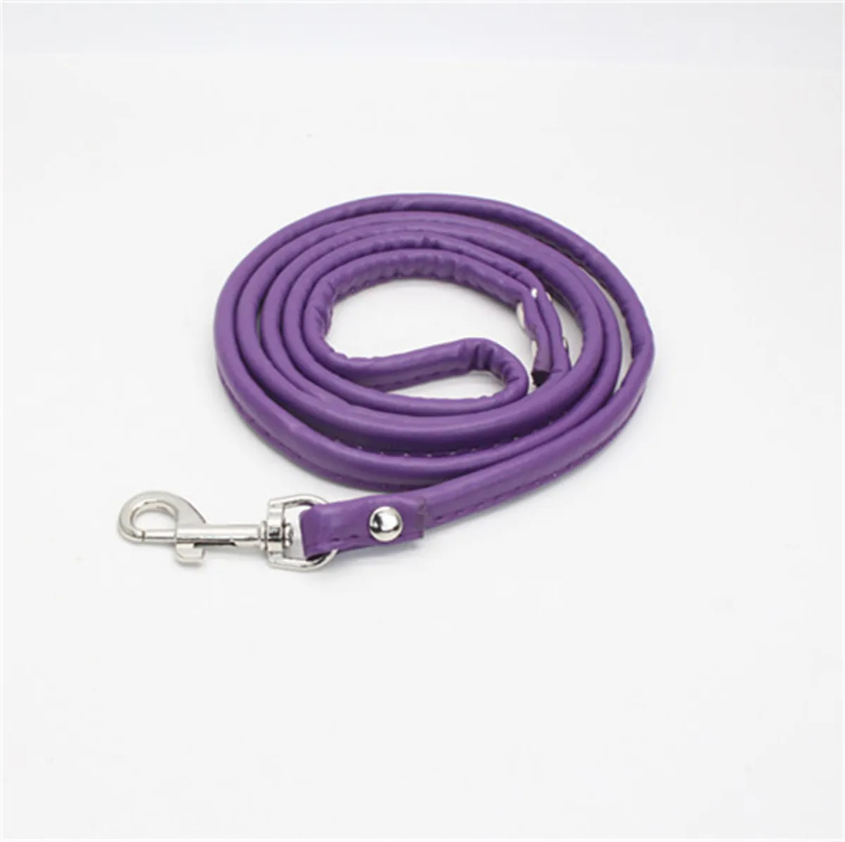 Real Leather Dog Leash for Small Pets - Lightweight, Slender, Brown ...