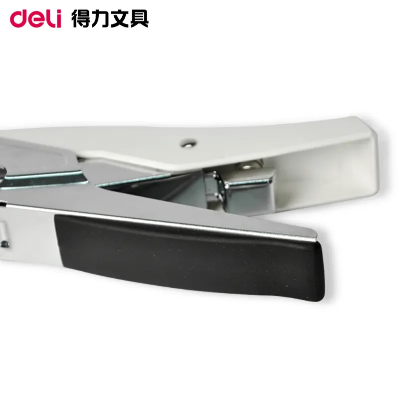 Deli 0329 Manual Plier Stapler Hand-Held Metal Stapler Effort Saving 20 ...