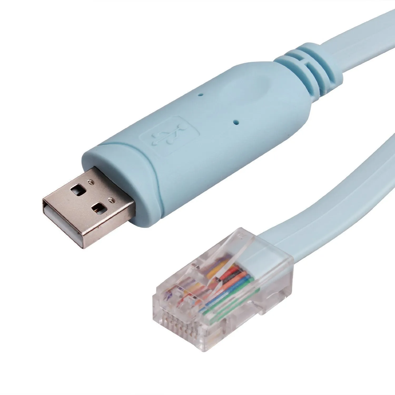 FTDI USB RS232 to RJ45 Console Cable for Cisco Routers, Black, 1.8M ...