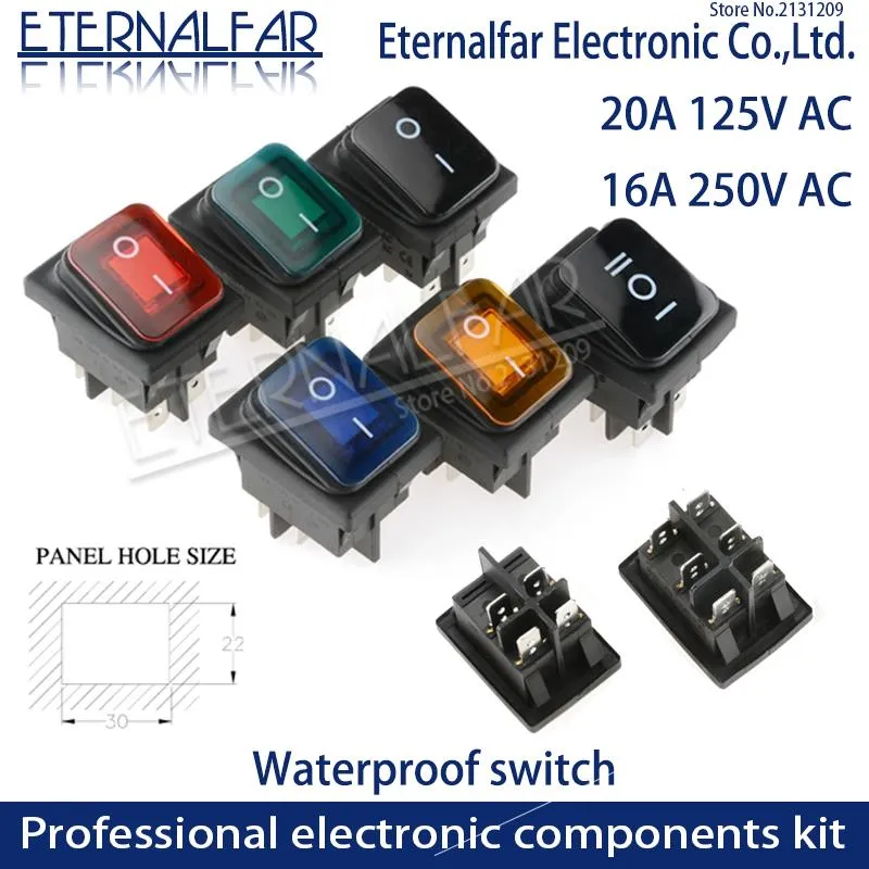 DHgate.com:Waterproof Marine Toggle Rocker Switch - Heavy Duty DPST ...