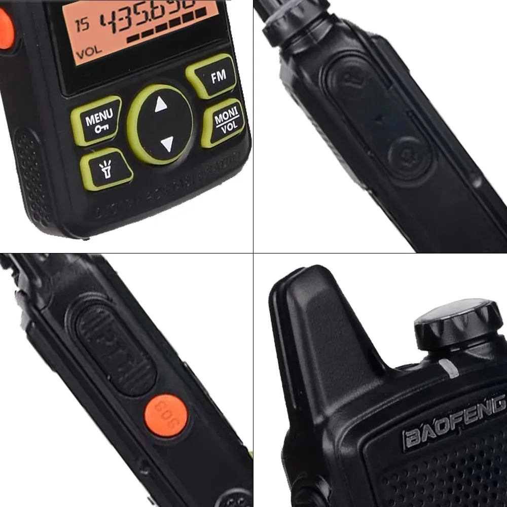 Compact Two Way Radios, Portable UHF FM Transceiver With Flashlight ...