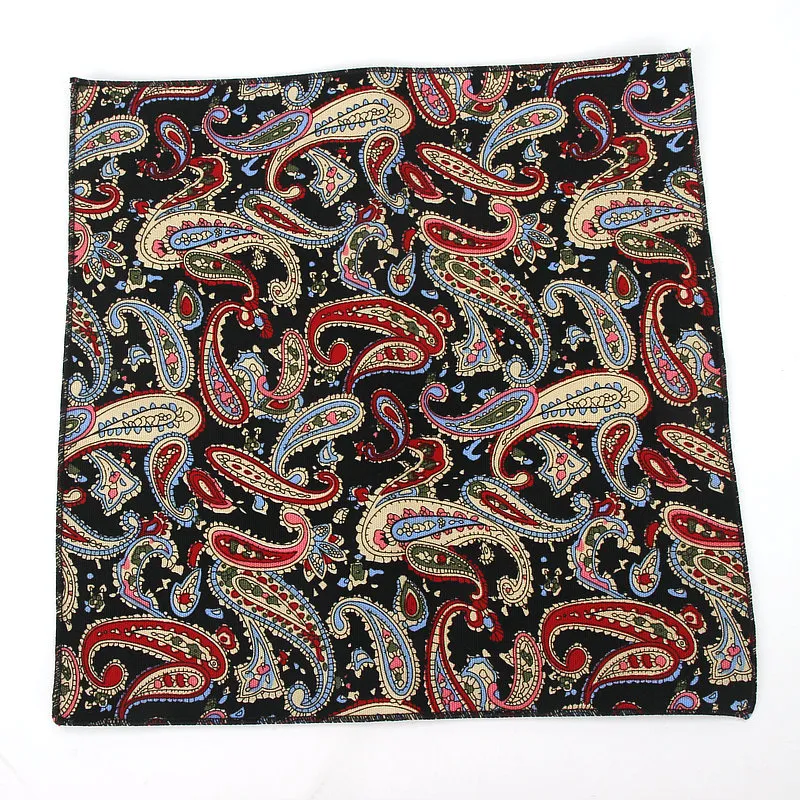 2-Pack Premium Linen Paisley Hanky Set for Men's Suits and Casual ...