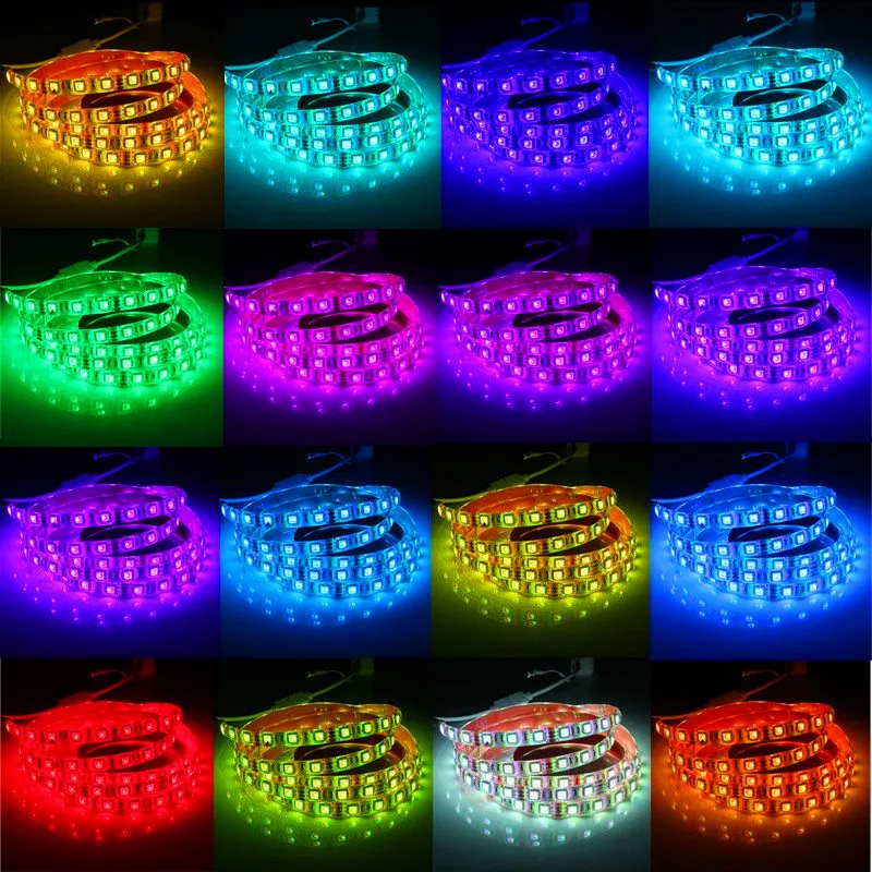 50/100/200cm Magnetic LED Strip Light PC Case RGB SATA Power Supply, 5V ...