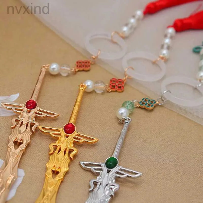 Elegant Water Drop Gujian Knife Bookmark - Chinese Style Metal Hair ...