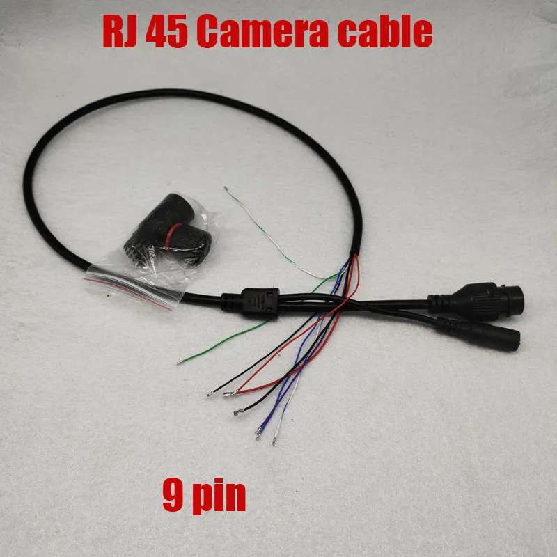 Upgraded 9/11/12Pin Audio Reset PoE RJ45 Camera Cable for CCTV IP ...
