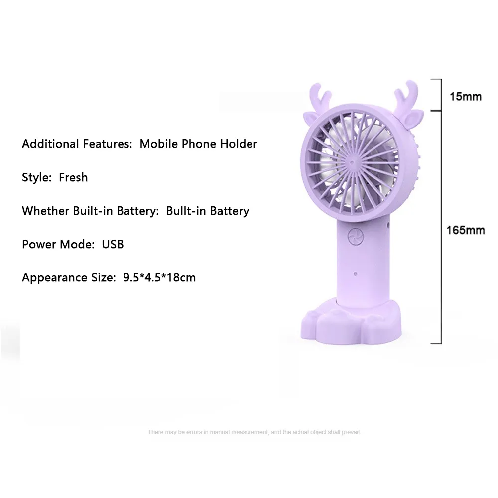 Portable USB Charging Fan Mini Hand-held Electric Fan for Office Use ...