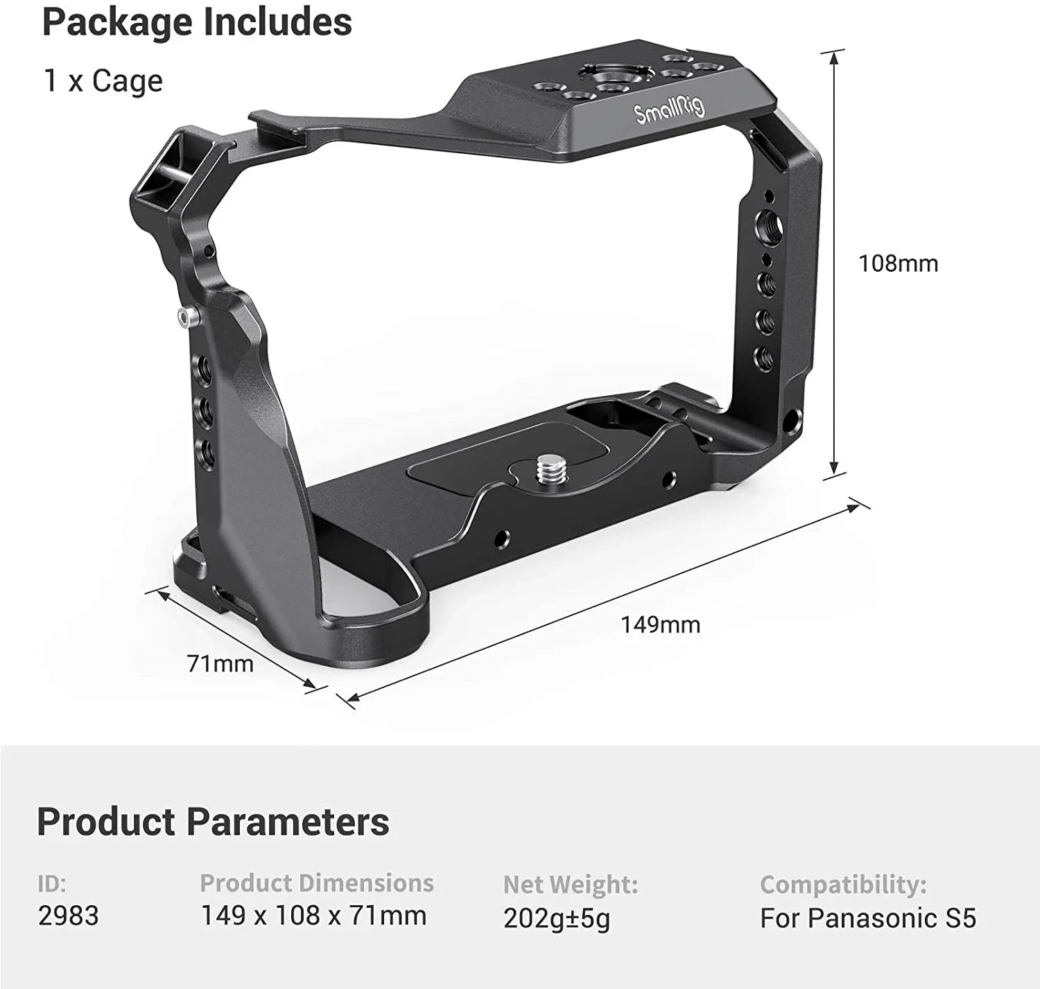 DHgate.com:SmallRig Camera Cage Video Film Movie Making Stabilizer 1/4 ...