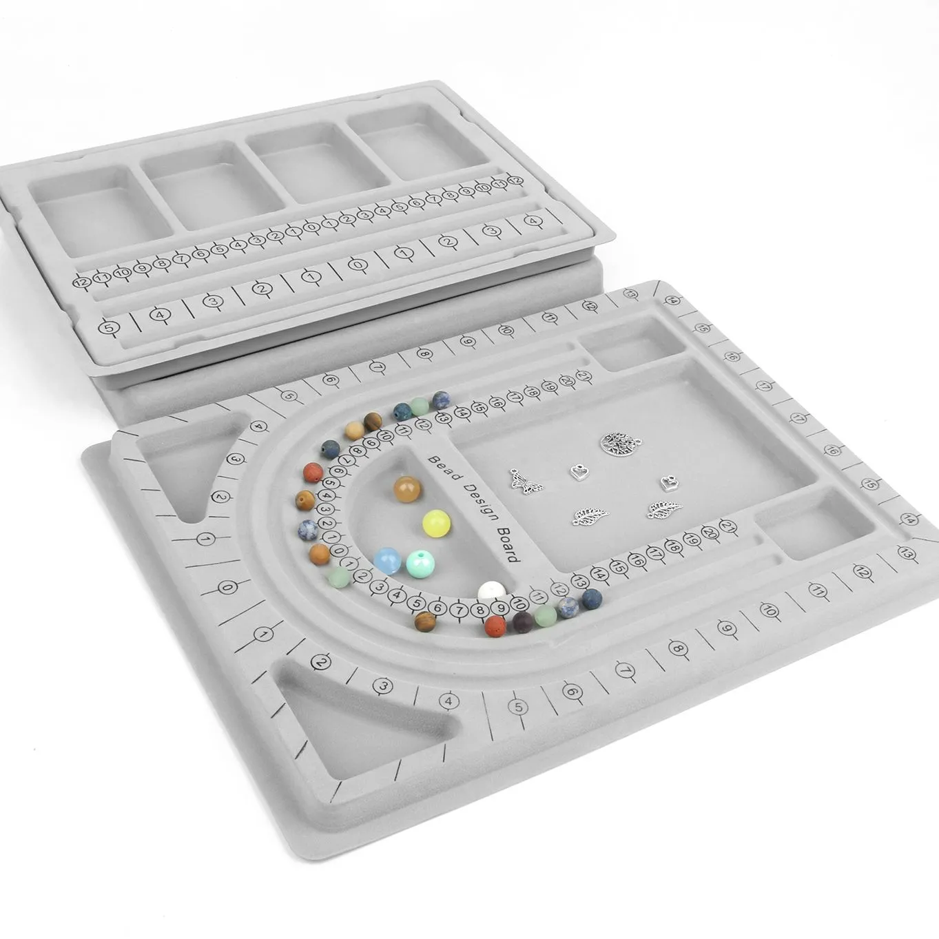 Flocked Bead Board Measuring Plate for Beaded Necklace Making and DIY ...