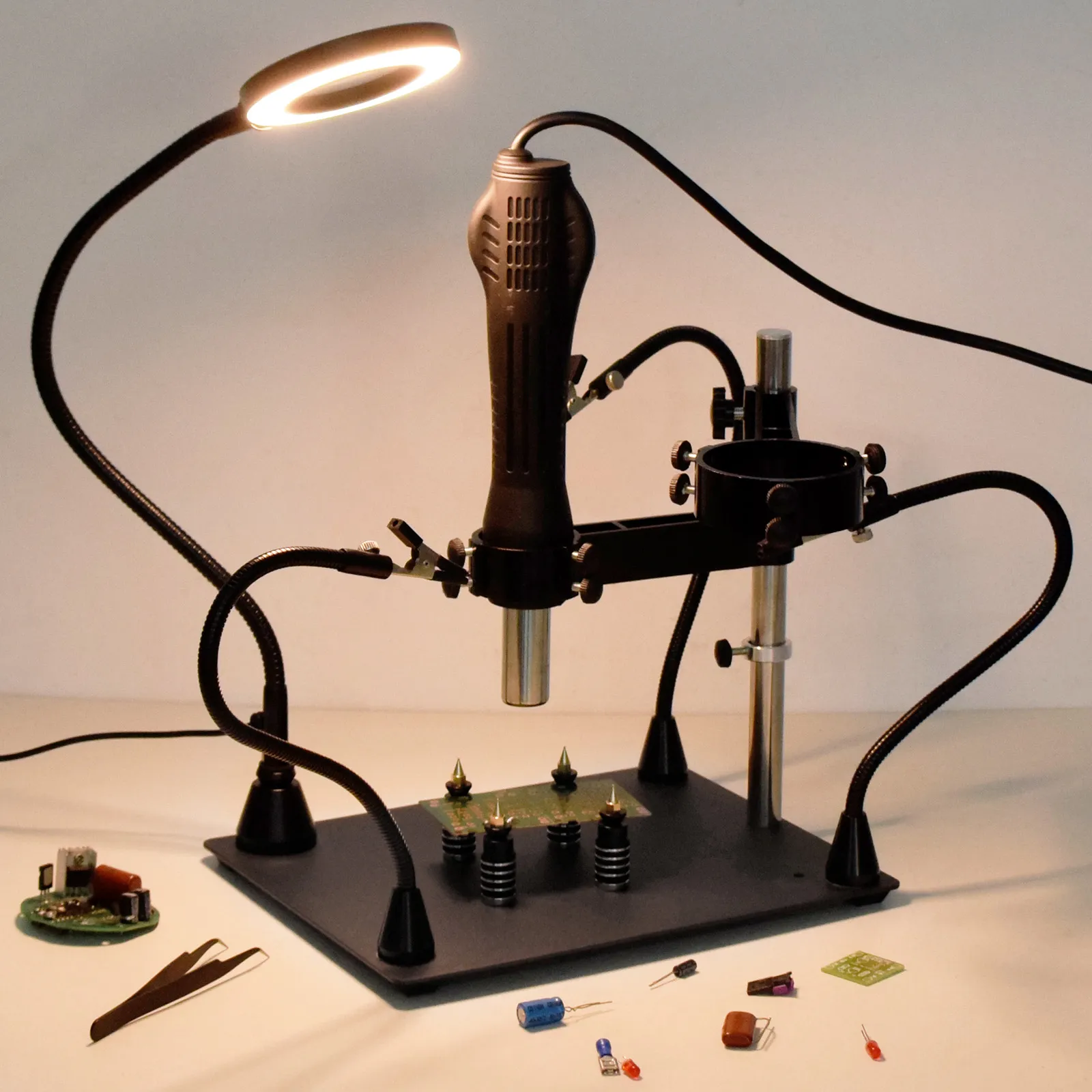 DHgate.com:NEW NEWACALOX Soldering Third Hand with Magnifier, PCB ...