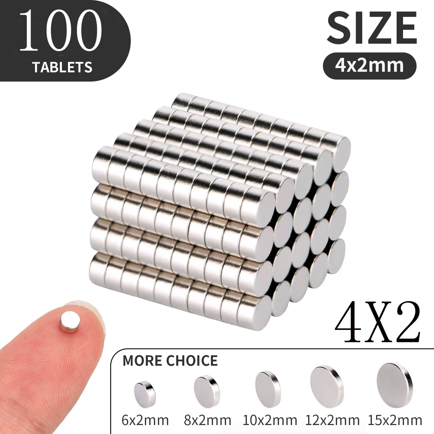 4x1 4X1.5 4x2 5x2 5x3 5x4 5x5mm Magnet Hot Small Round Magnet Strong ...