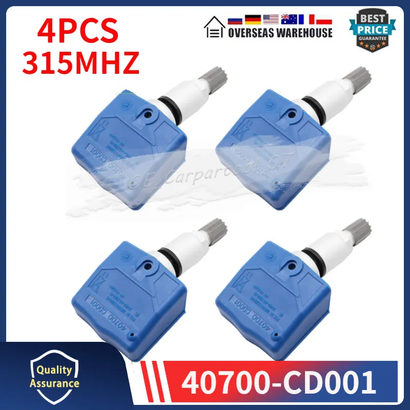 40700-CD001 TPMS Sensor, 315MHz Tire Pressure Monitoring System for ...