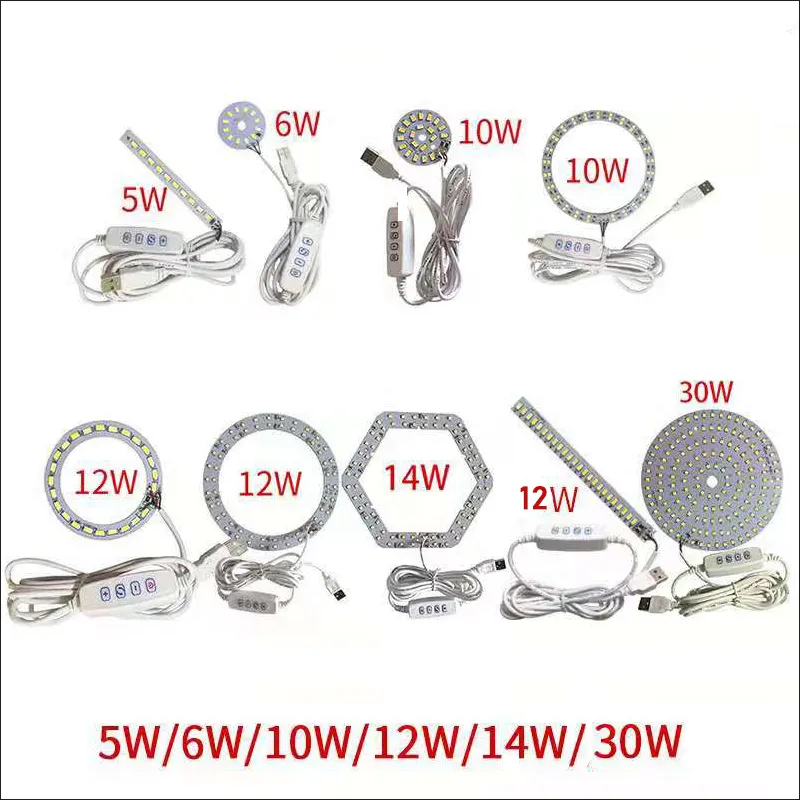 DHgate.com:5/6/10/12/14/30W Dimmable Double Color SMD 5730 LED Surface Light Source (Pack of 1/5 ...